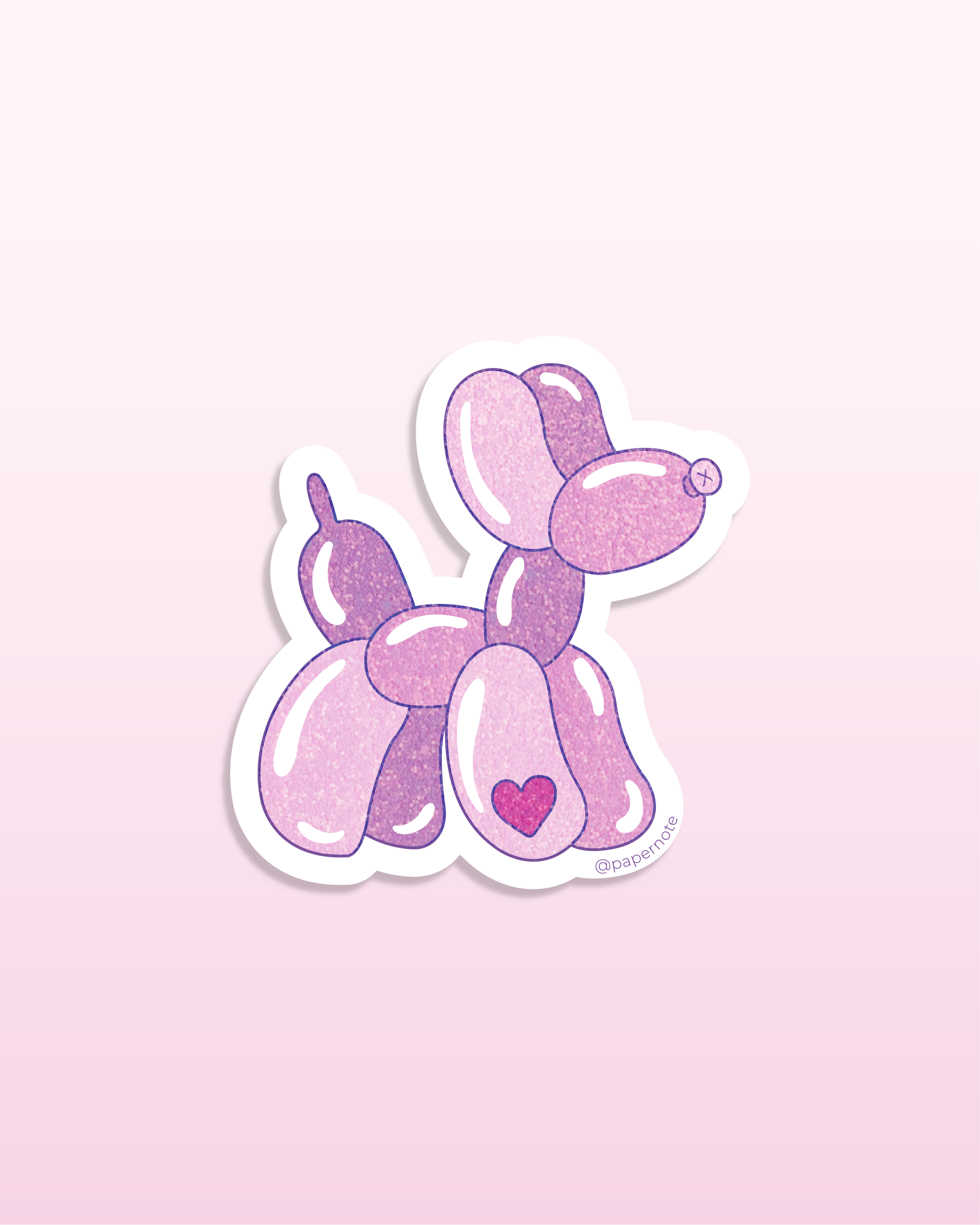 STICKER PERRITO (glitter) – Paper Note